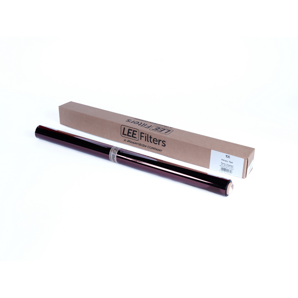 LEE Filters 106 Primary Red Lighting Gel - 2ft Roll - LEE Filters Direct USA