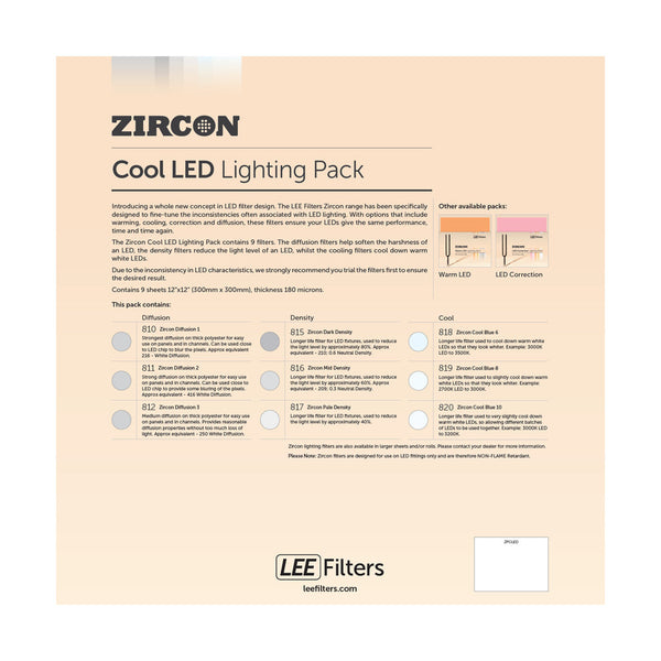 Zircon Cool LED Lighting Pack - LEE Filters Direct USA