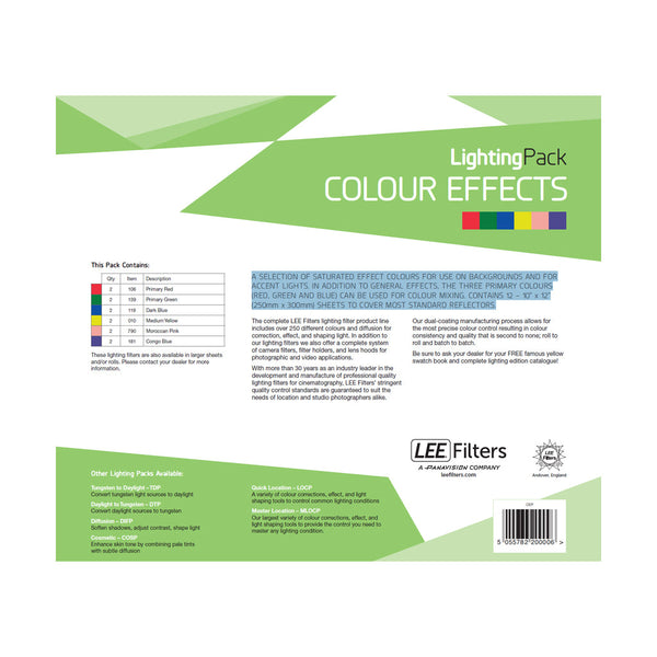 Color Effect Studio Pack - LEE Filters Direct USA